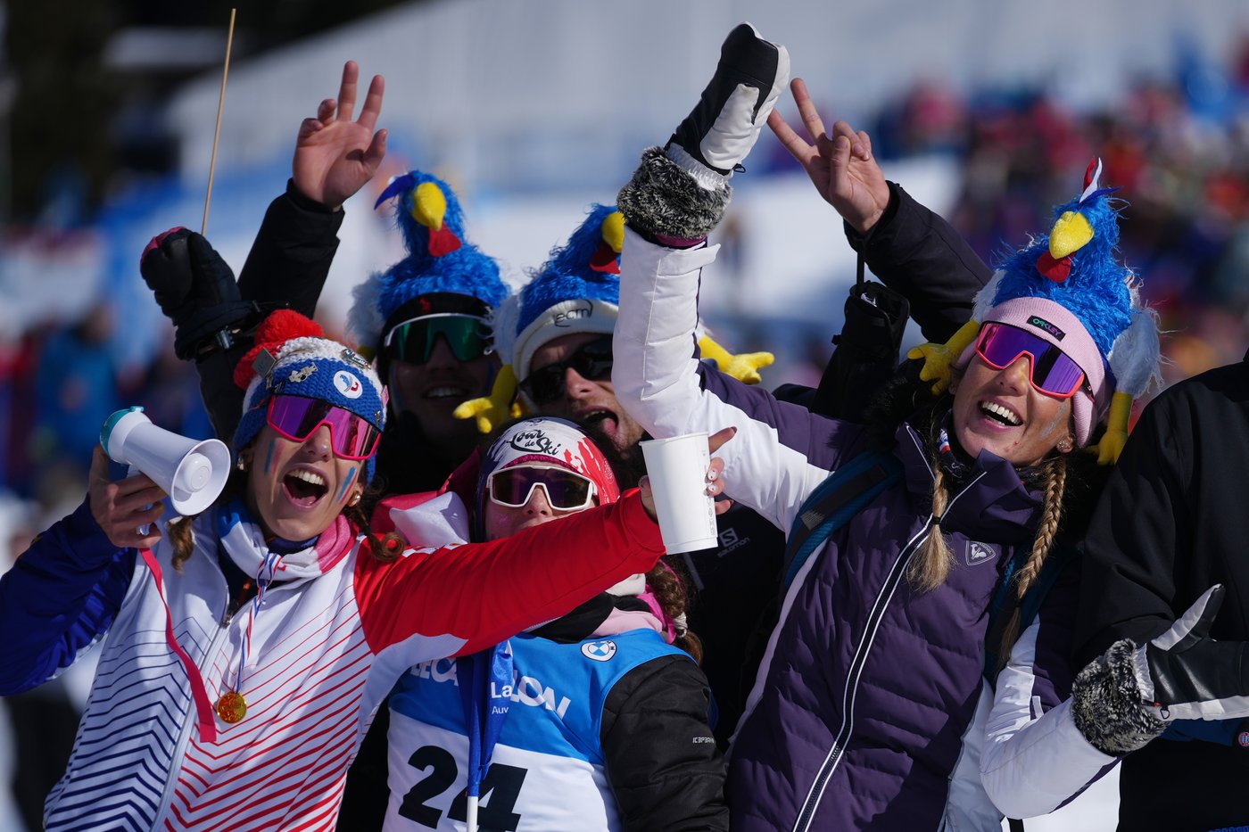 Almost 20,000 biathlon fans reach deafening levels as they sing and ...