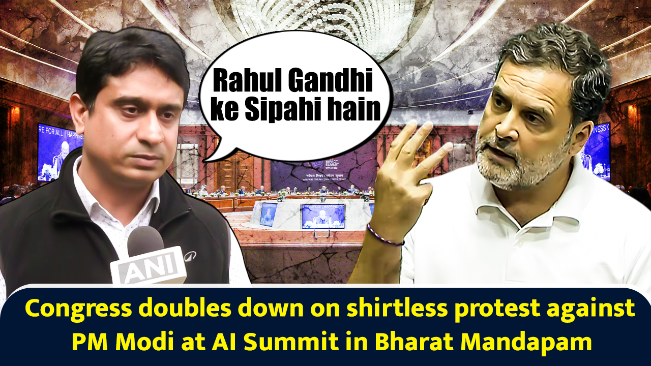 Congress doubles down on shirtless protest against PM Modi at AI Summit ...