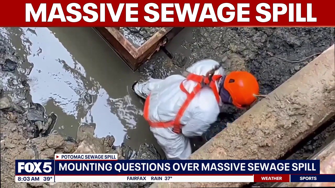 Potomac sewage spill: Mounting questions as cleanup continues