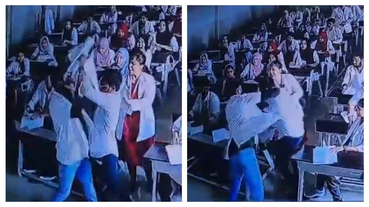 Video: Karnataka student punches invigilator after being caught ...