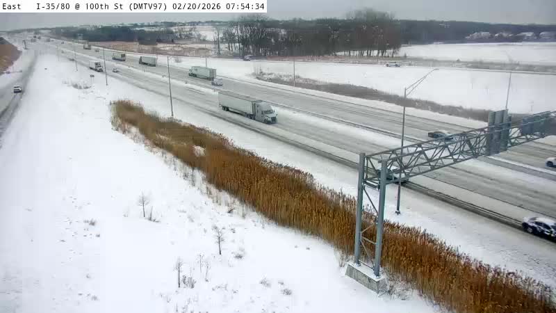 Iowa DOT road conditions map shows fully covered roads, tow bans