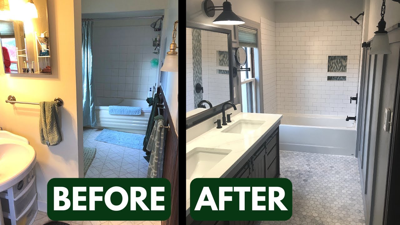 Complete renovation of a century old farmhouse bathroom
