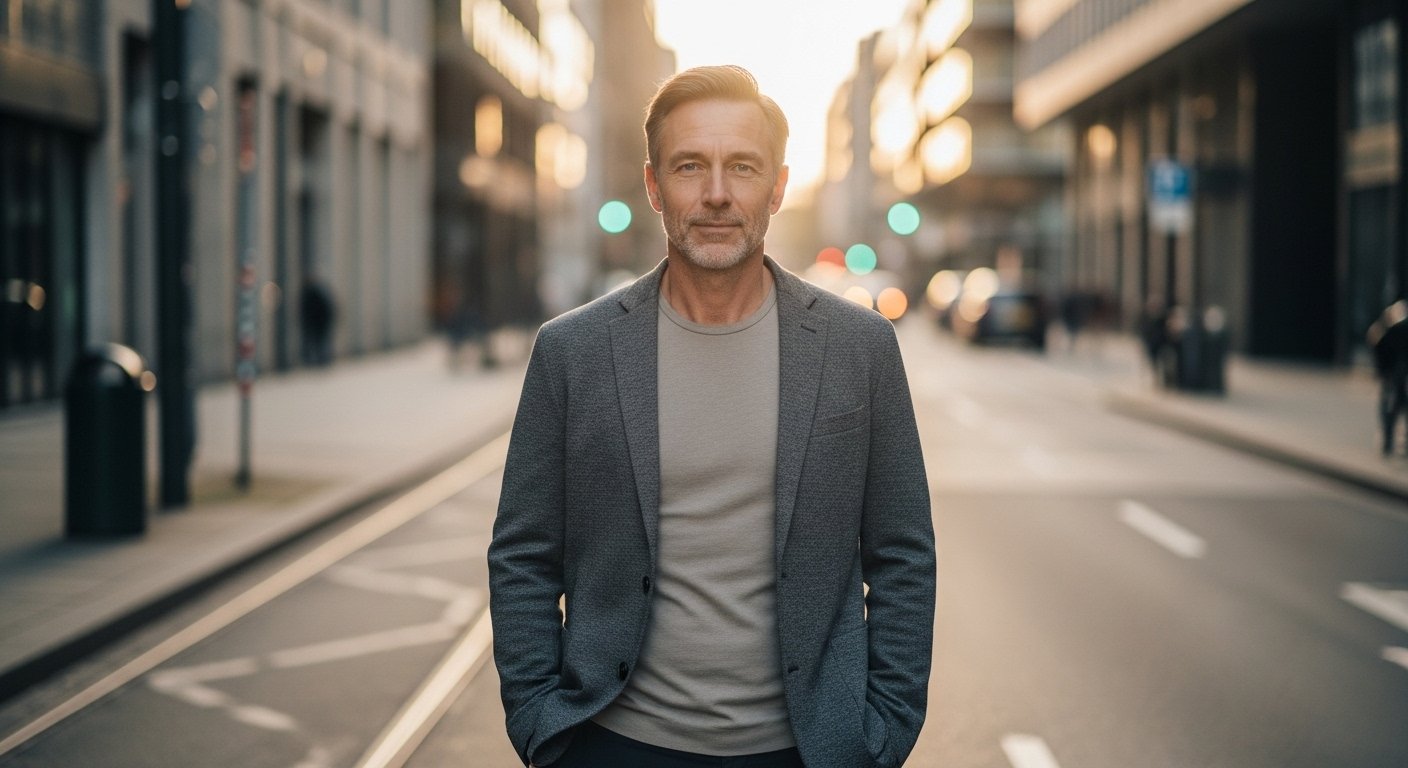 What makes a man of mature age all the prettier at a glance