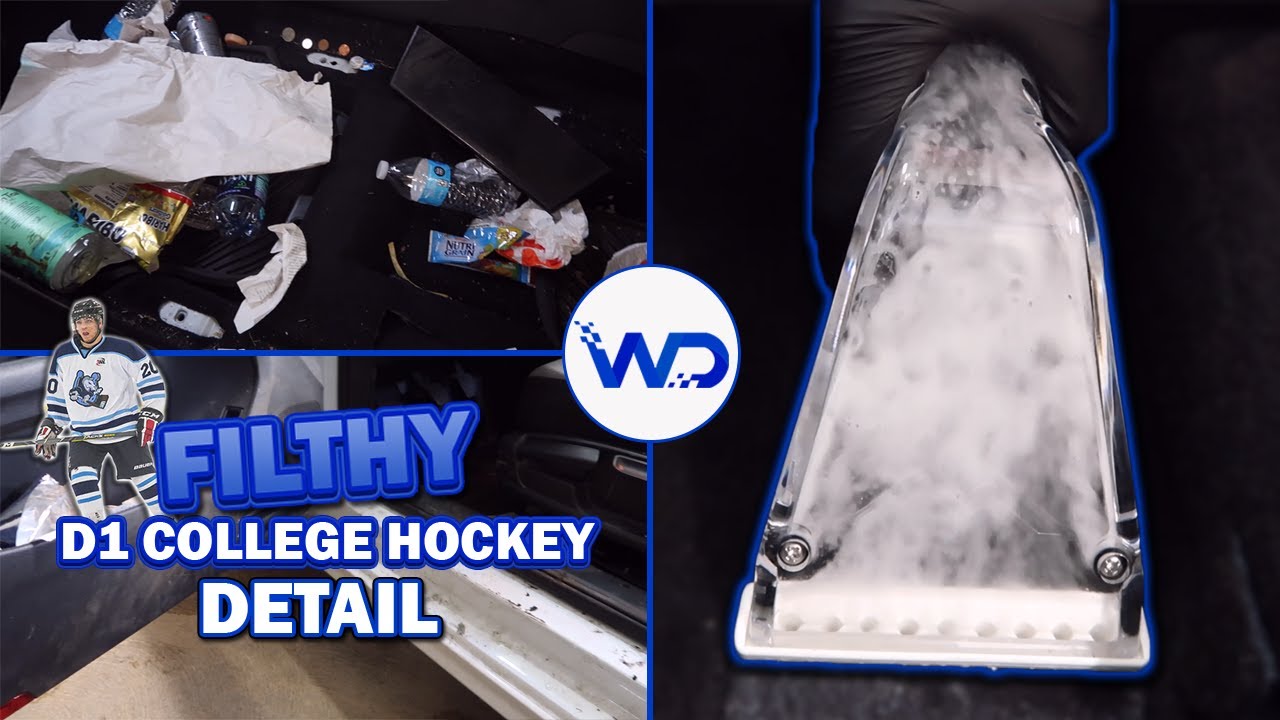 College hockey player's dirty car gets complete satisfying transformation