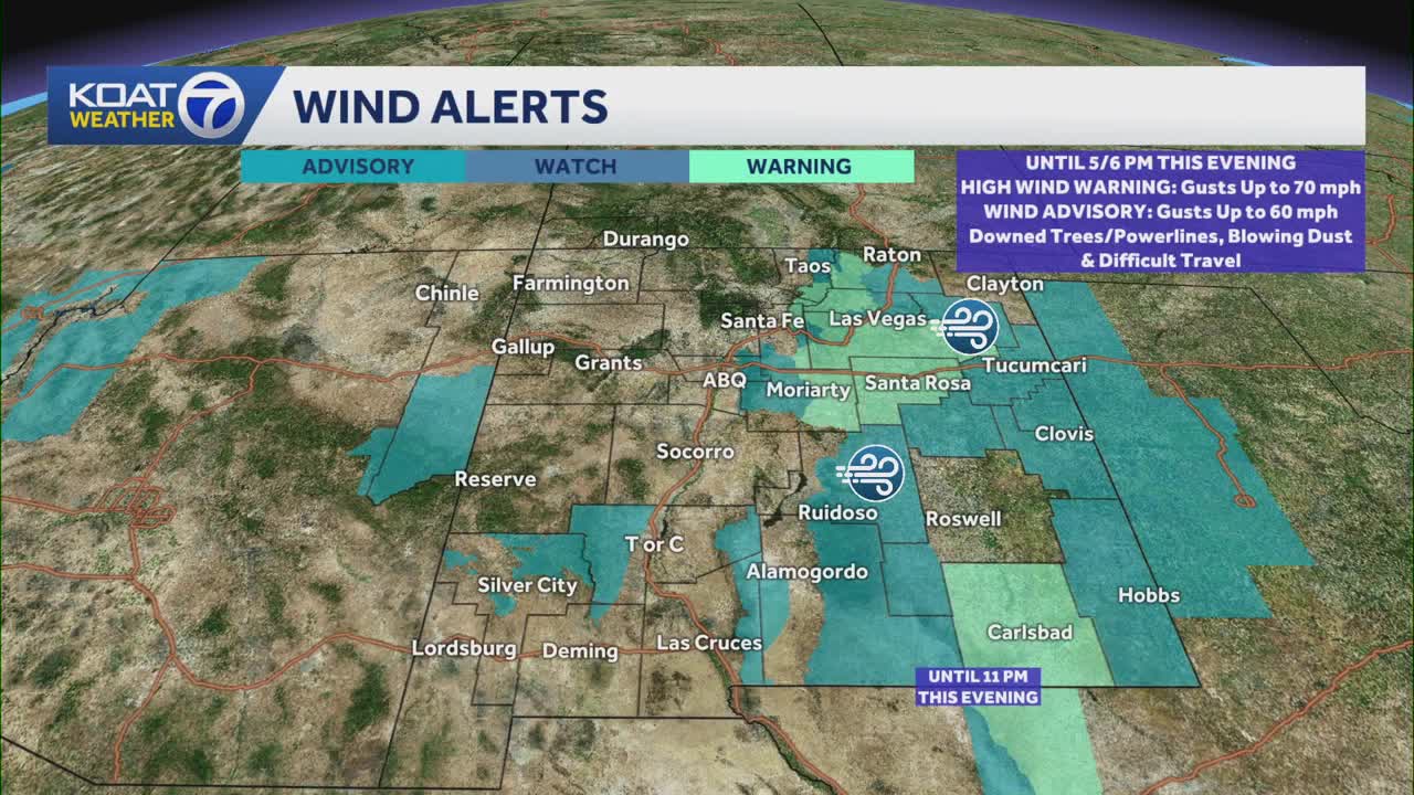 Wind advisories and high wind warnings Friday