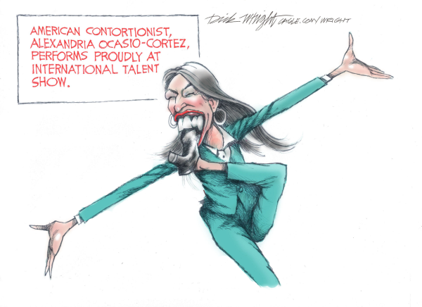 Political cartoons from Dick Wright