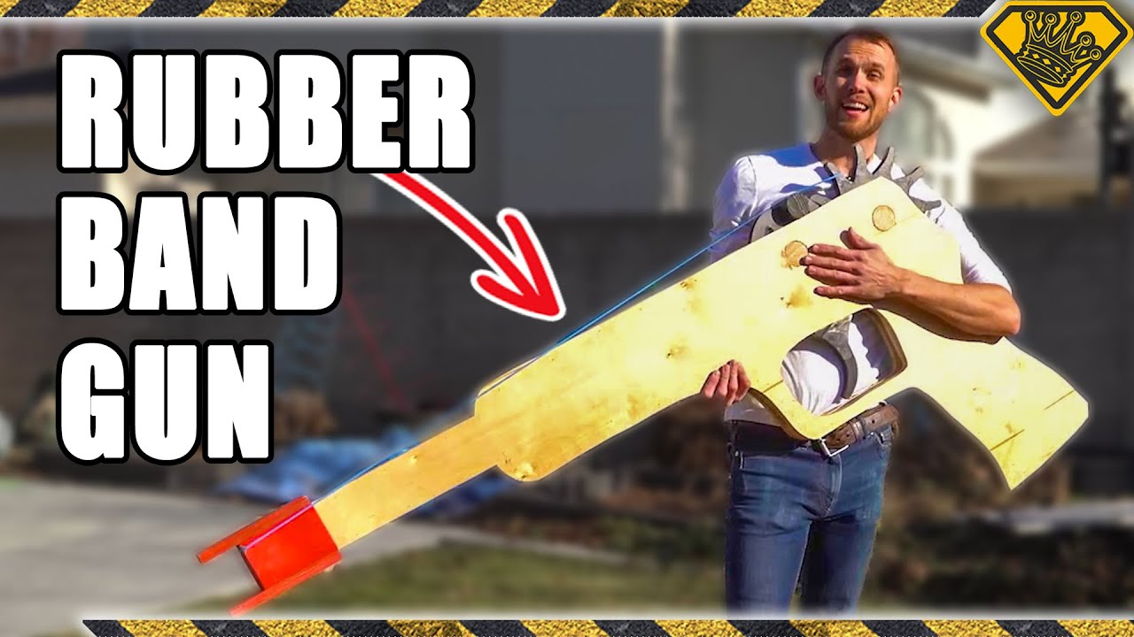 World's largest rubber band gun