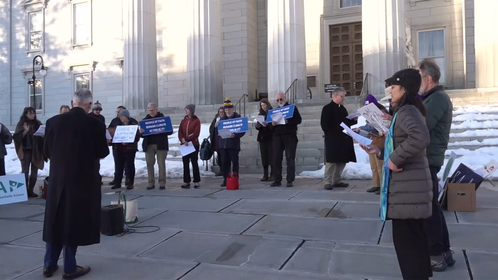 Interfaith climate justice vigil held at Vermont Statehouse
