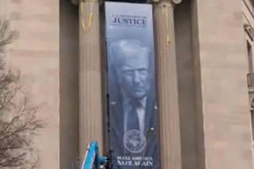 Trump's MAGA banner on Justice Department draws outrage with 'North ...