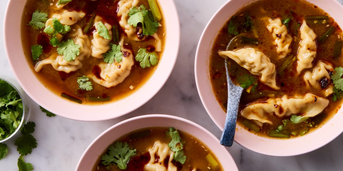 Clean out your fridge with my customizable, 30-minute pot sticker soup