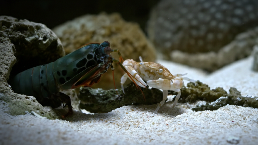 Watch these two alien crabs have a claw battle