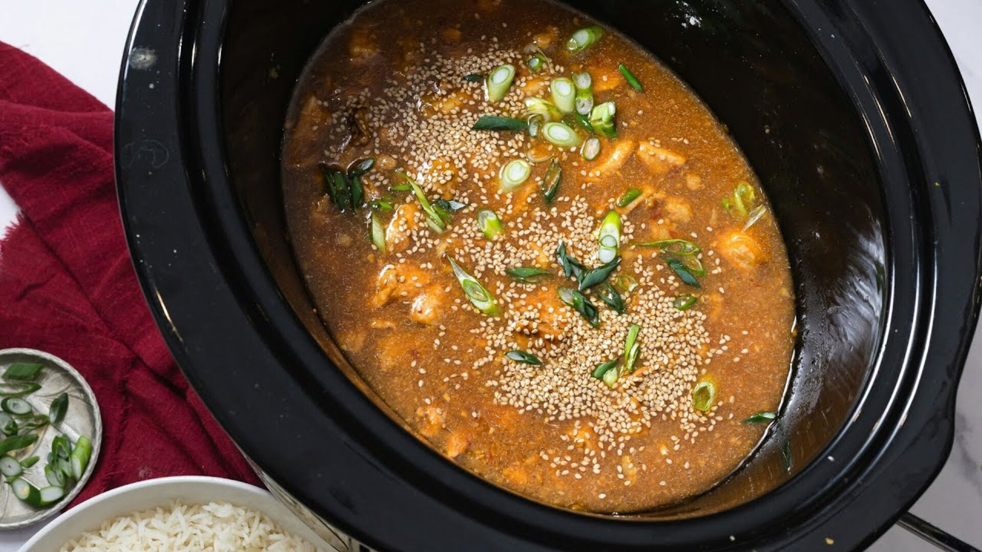 Slow cooker orange chicken recipe