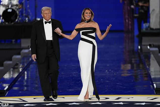 Melania reveals secret message sewn into her iconic black and white ...