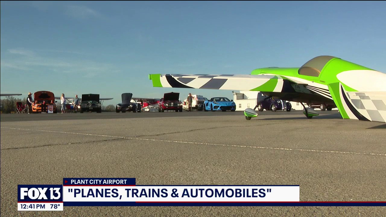 Charley Belcher visits Plant City's Planes, Trains & Automobiles
