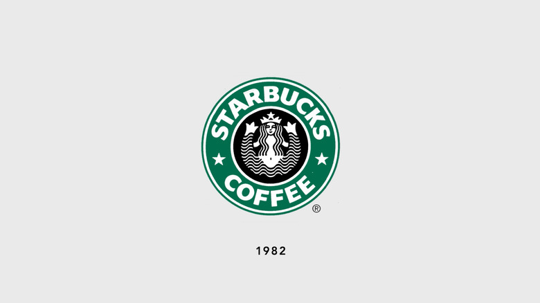 Every Starbucks logo design throughout the company's history