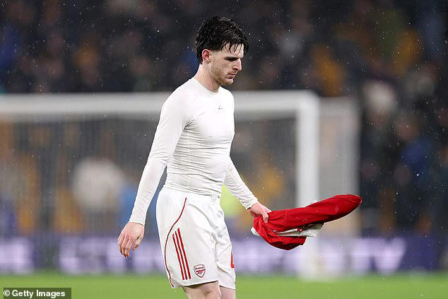 Declan Rice reveals how Arsenal team-mates reacted to agony of draw at ...