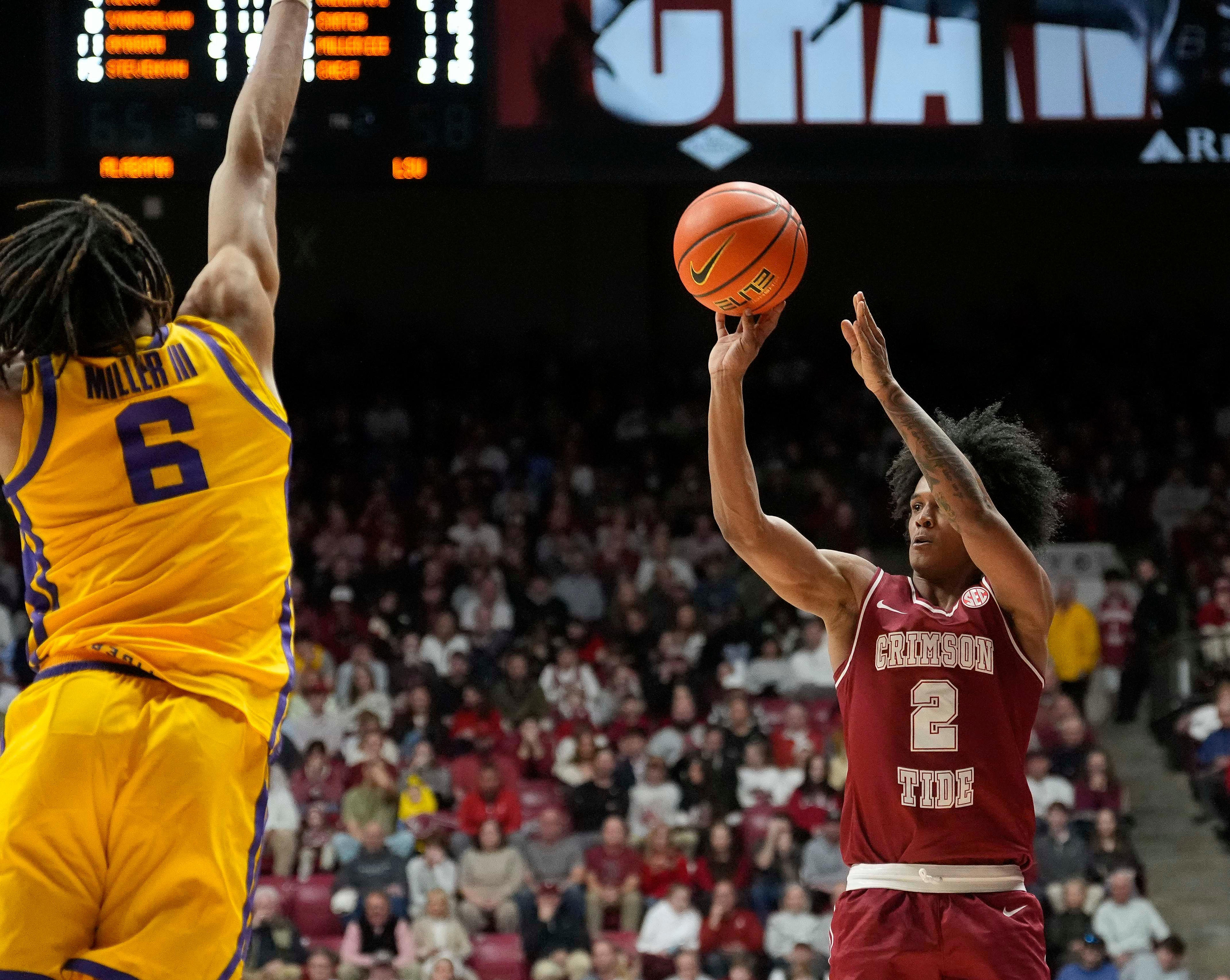 ESPN predicts the winner of Alabama basketball vs LSU in Baton Rouge