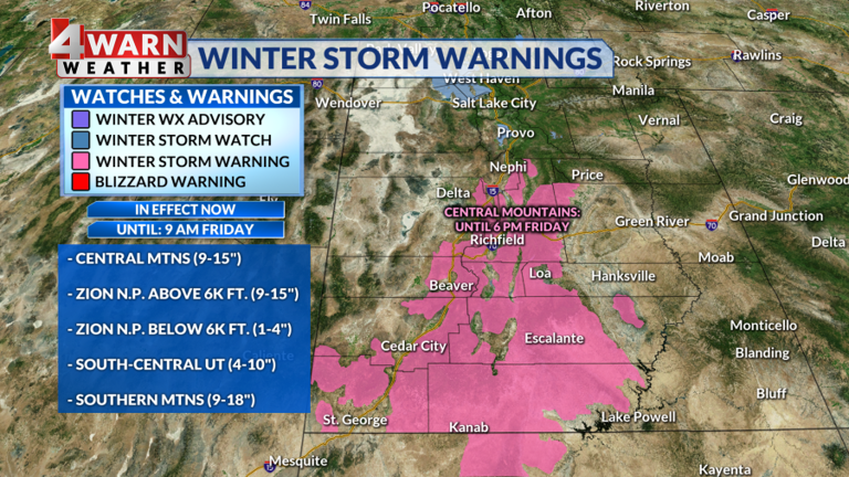 Exiting storm system delivers heavy mountain snow to central and ...