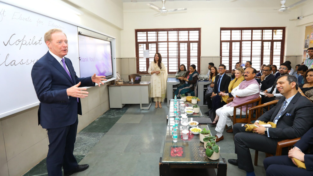 Microsoft launches AI teacher training program in India, targets 2 ...