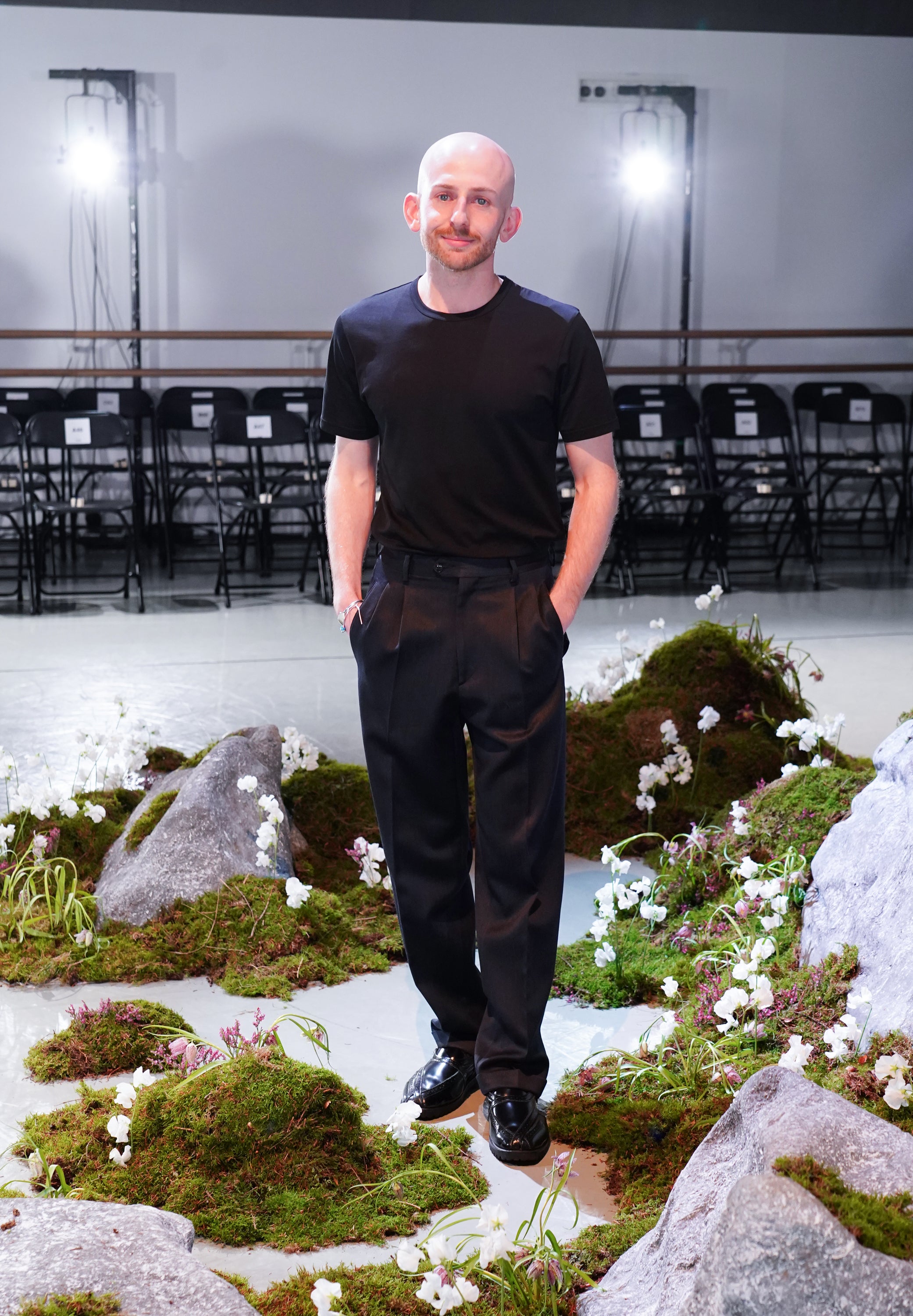 Patrick McDowell nods to Dior’s New Look at London Fashion Week