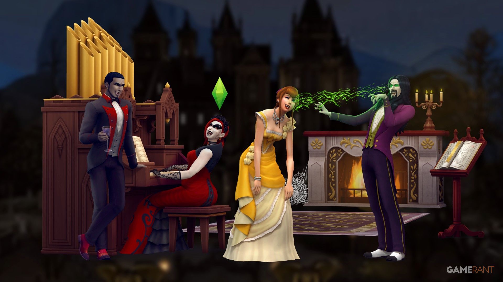 Sims 4 player builds huge gothic vampire castle without using any ...