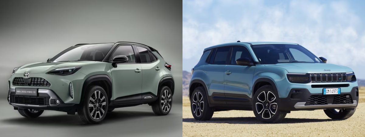 Jeep Avenger vs Toyota Yaris Cross: confronto tra auto allo stesso prezzo