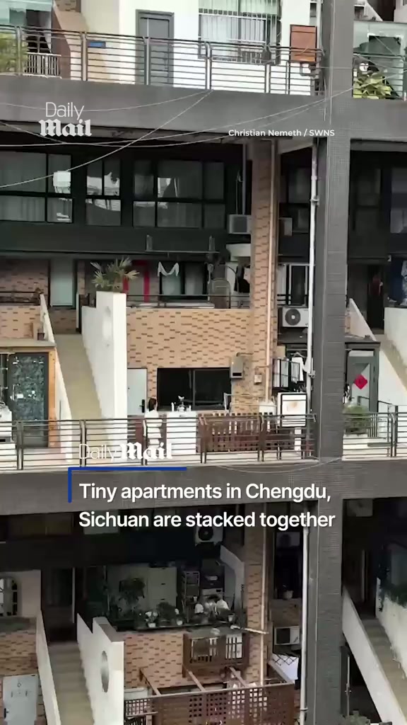 China's 'real-life dollhouse' filled with tiny apartments