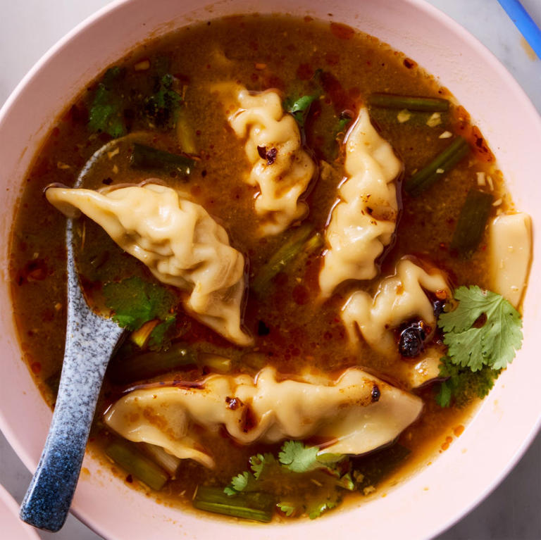 Clean out your fridge with my customizable, 30-minute pot sticker soup