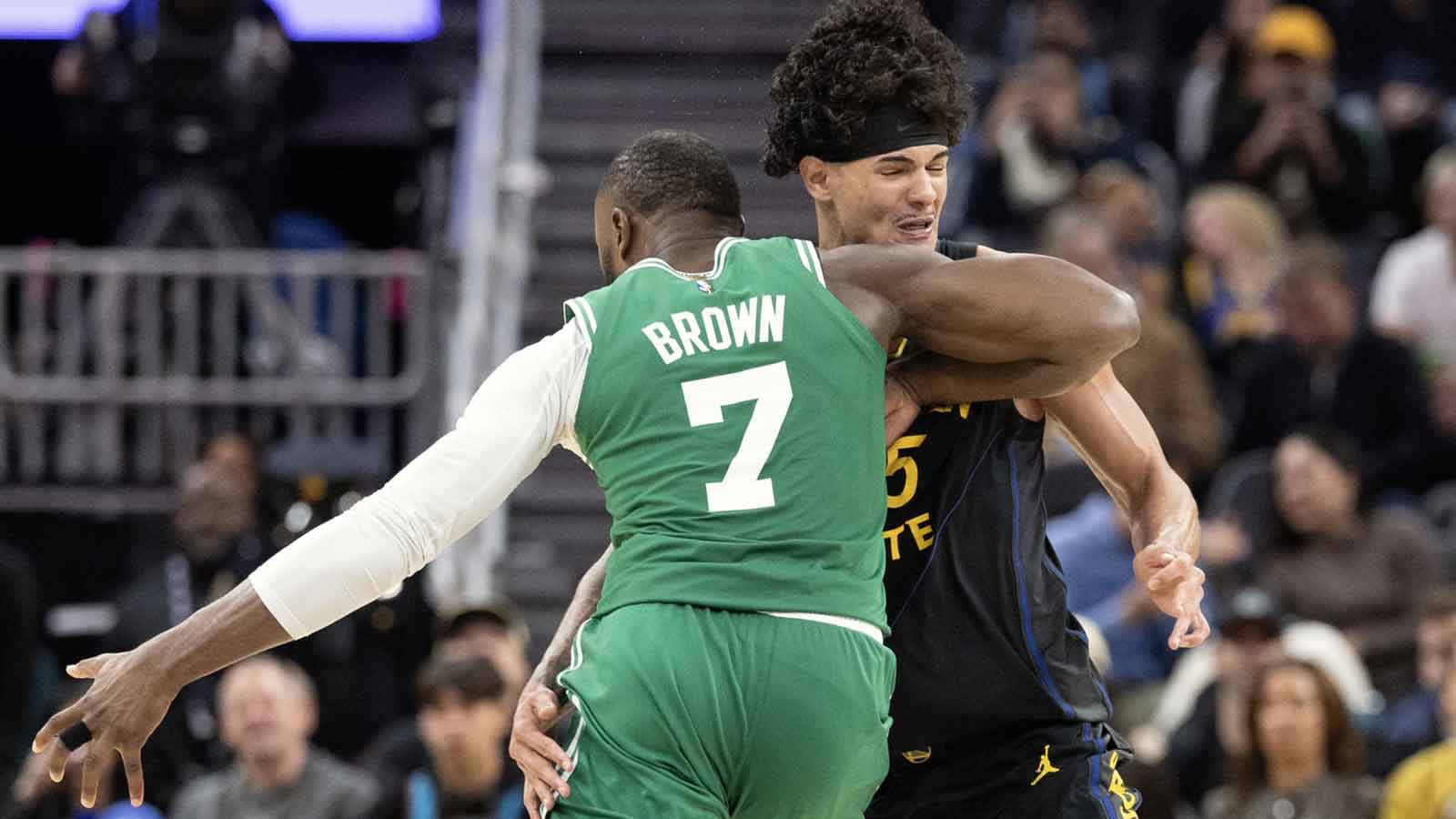 Celtics’ Jaylen Brown pays championship respect to Al Horford, Kristaps ...