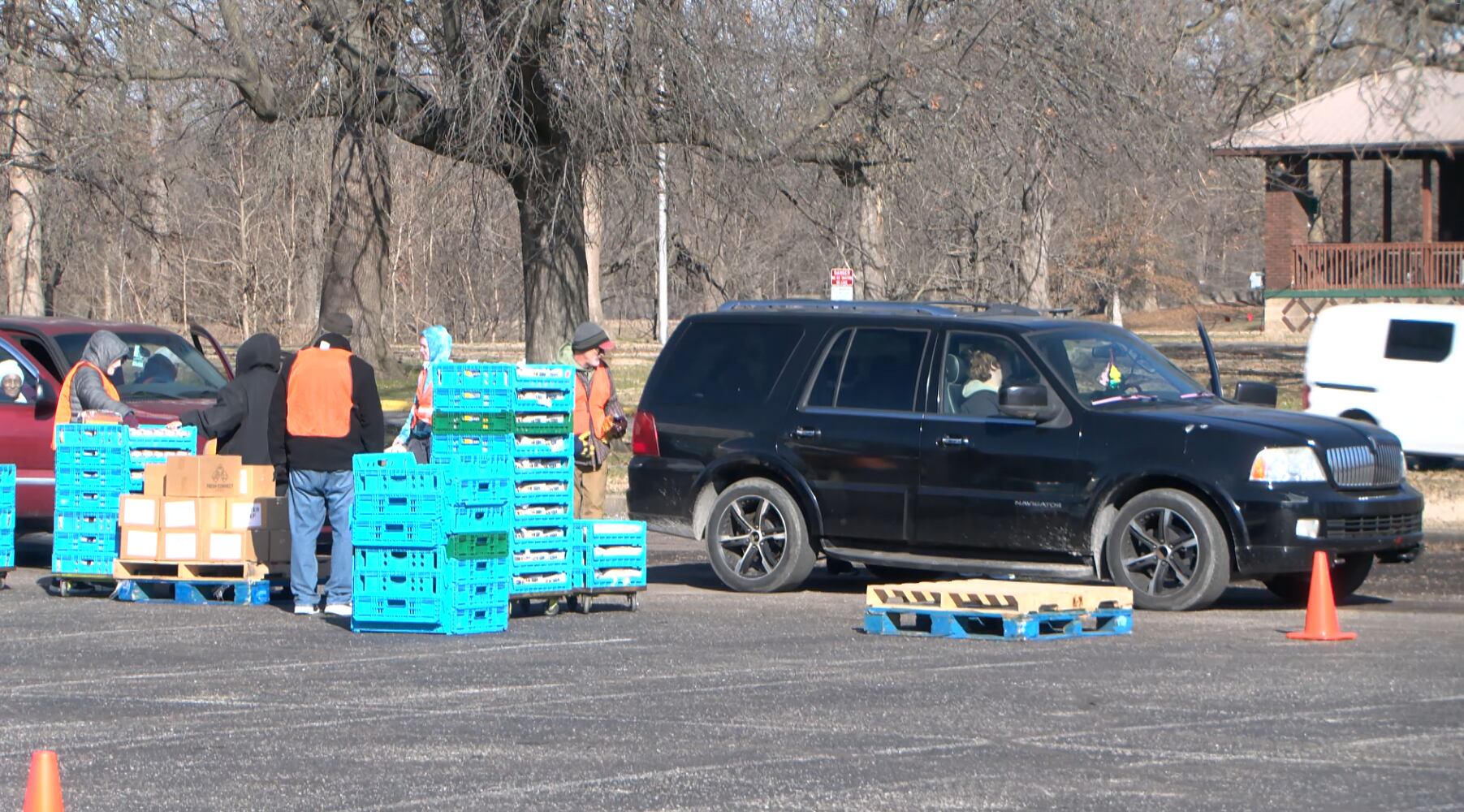 Tri-State Food Bank hosts grocery drive-thru event at Bosse Field