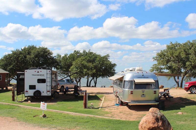 A tiny Texas cabin on a lake that feels like its own private island