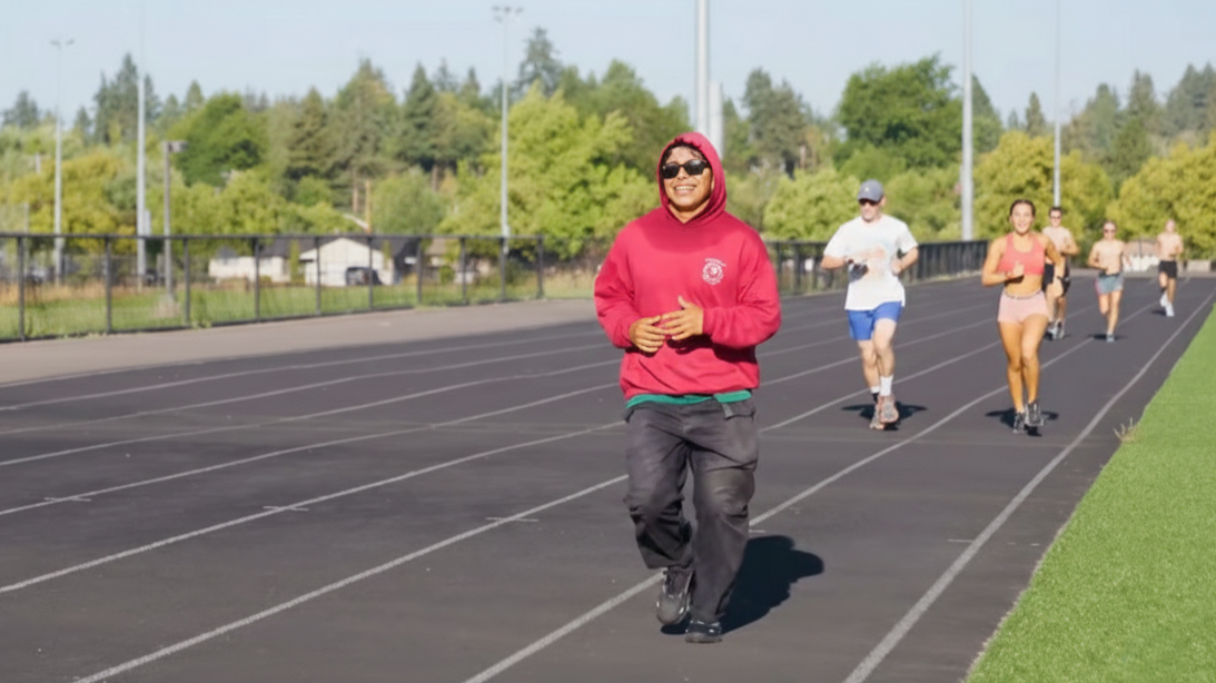No one could run this fast - this guy did it while smiling