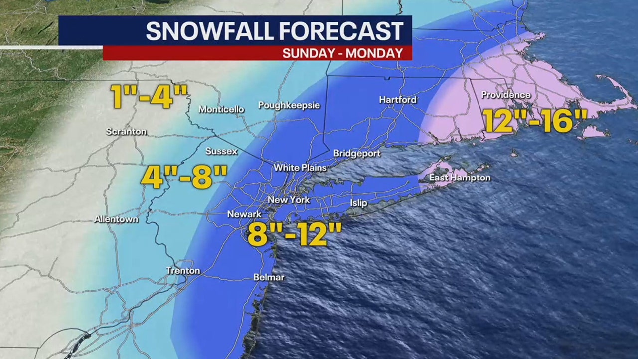 NYC, NJ could see 12+ inches of snow, potential blizzard conditions ...
