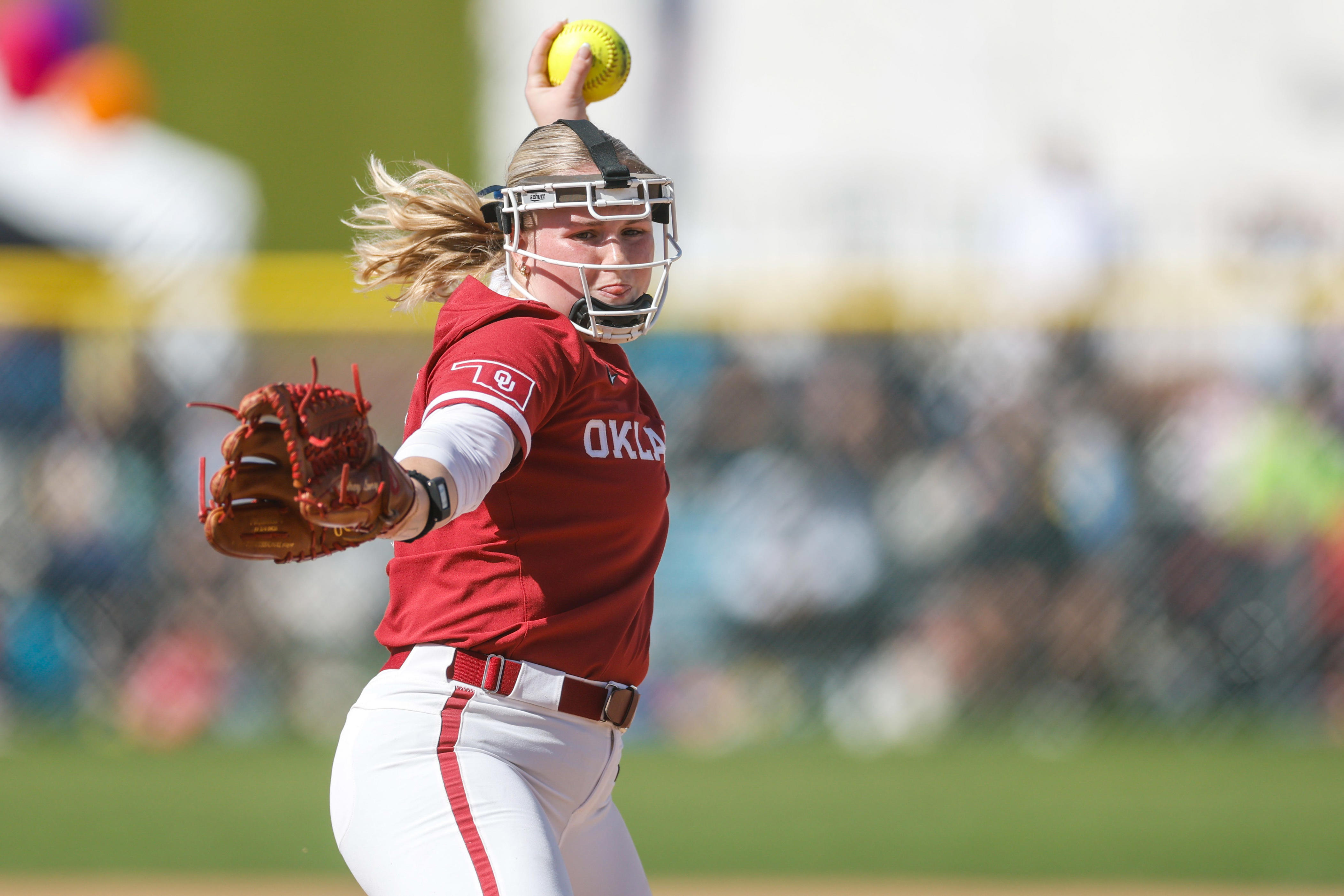 OU softball run-rules Sam Houston State as Audrey Lowry gets ninth win