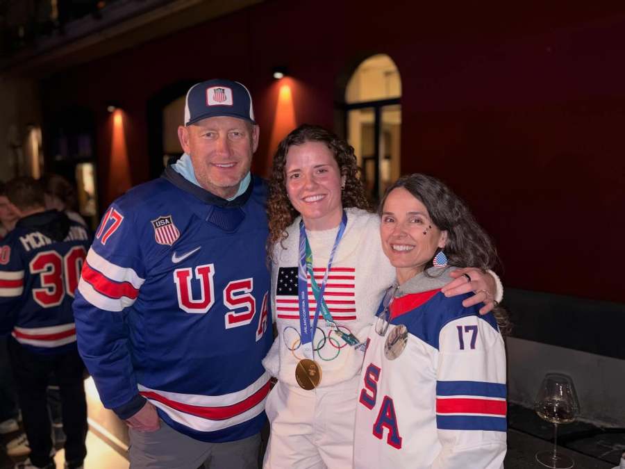 Bismarck mayor Mike Schmitz honors local Olympic champion