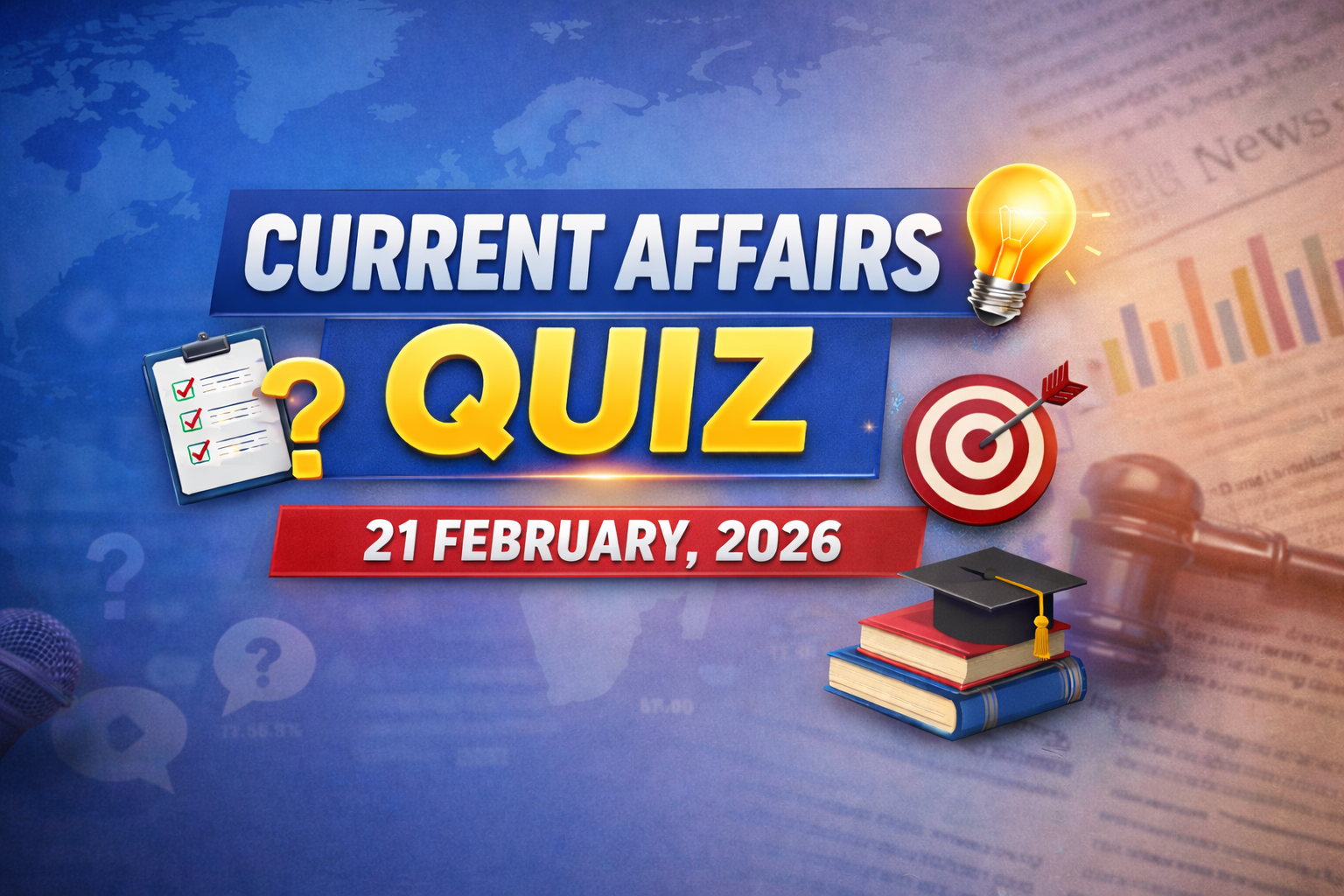 GK quiz today, 21 February, 2026; latest current affairs questions ...
