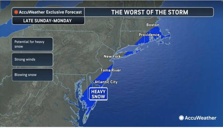 Projected snowfall totals increase for major winter storm: New map