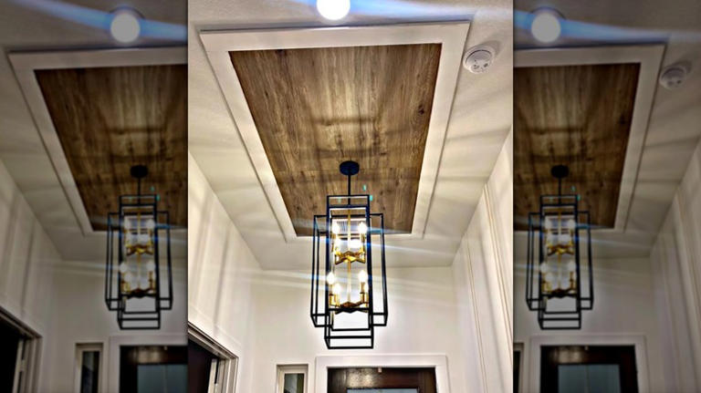 Transform your entryway with this eye-catching ceiling upgrade