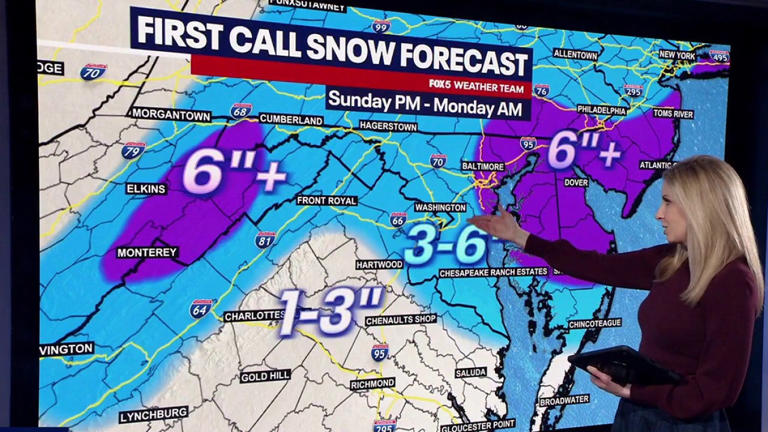 DC snow forecast: Weekend winter storm could bring several inches to DMV