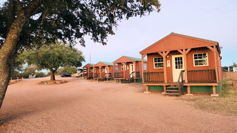 A tiny Texas cabin on a lake that feels like its own private island