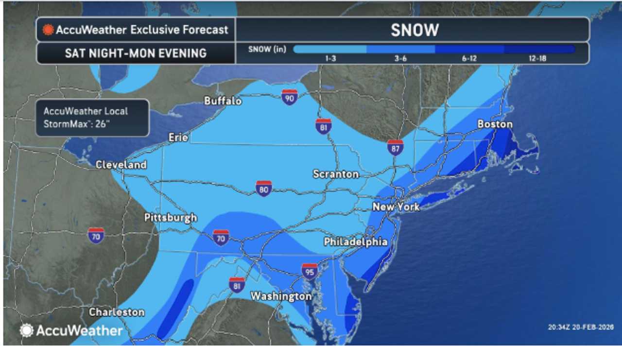 Projected snowfall totals increase for weekend nor'easter: New map