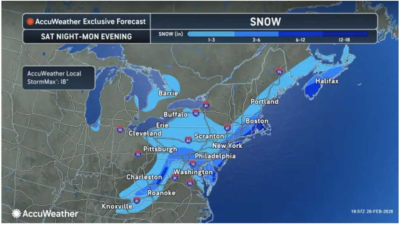 Projected snowfall totals increase for major winter storm: New map