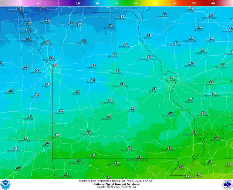 Weather in Missouri headed for cold spell this weekend