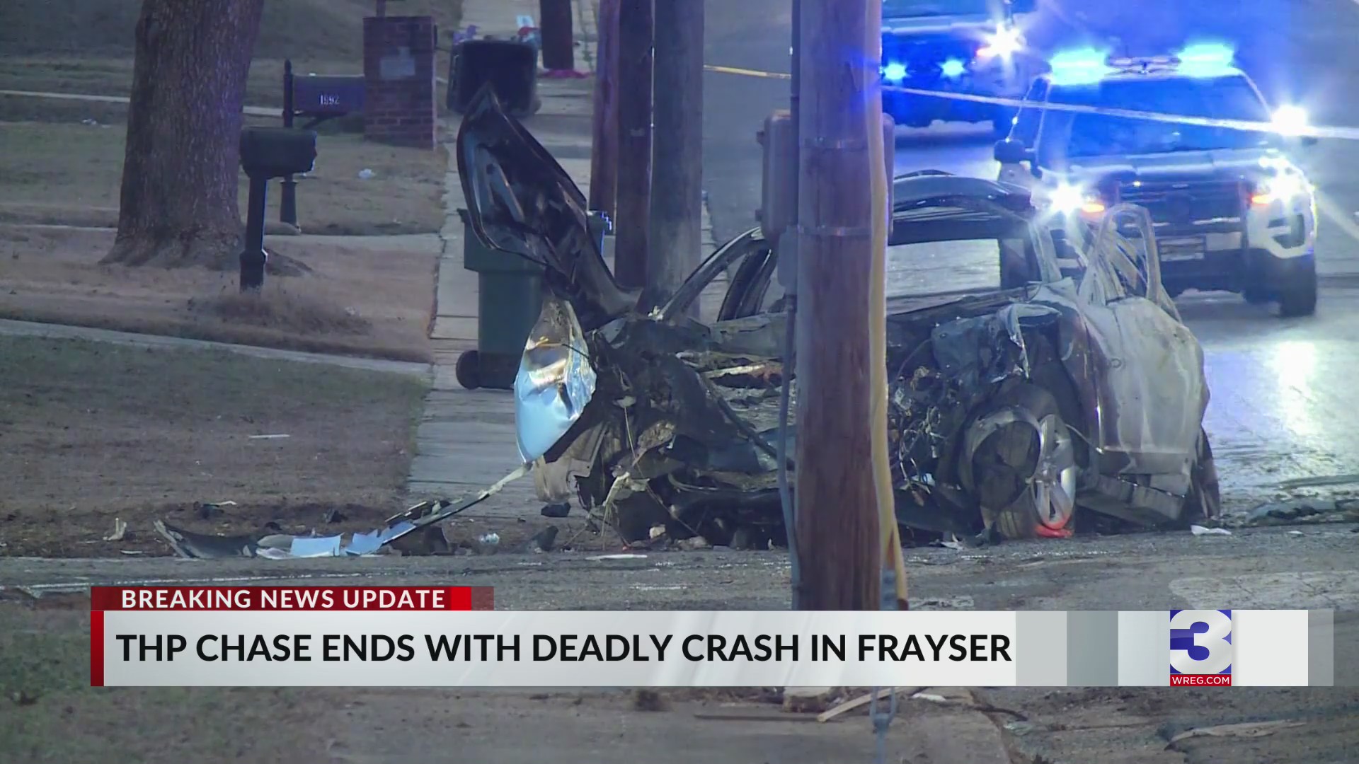 THP chase ends with deadly crash in Frayser