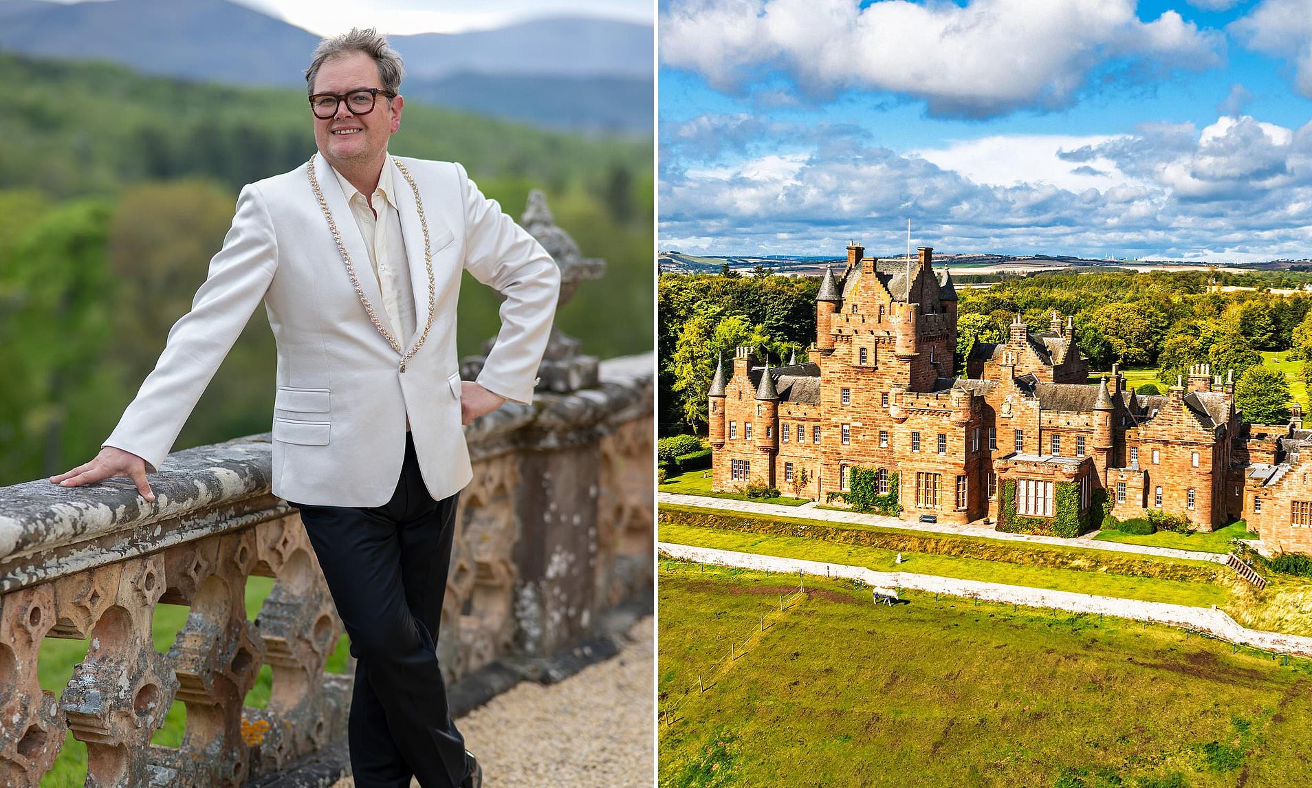 Alan Carr buys a £3.25m Traitors-style castle in Scotland as he ...