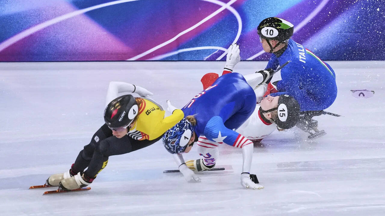 Kamila Sellier injured in Olympic 1500-meter race at Milan Cortina