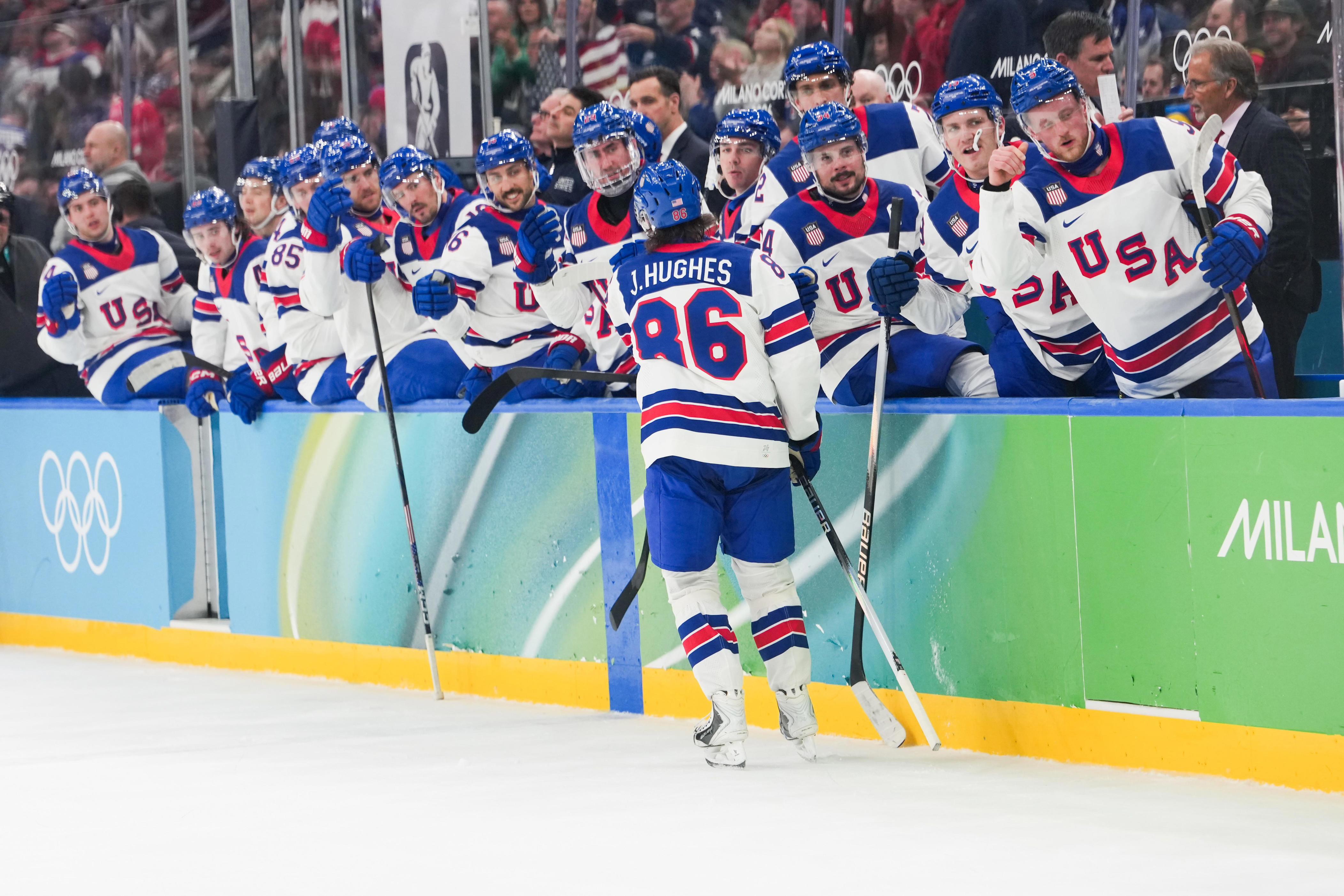 United States beats Slovakia 6-2 in Olympics men's hockey semifinals ...