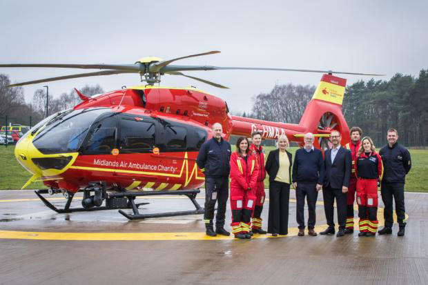 Senior health leader named patron of Midlands Air Ambulance Charity