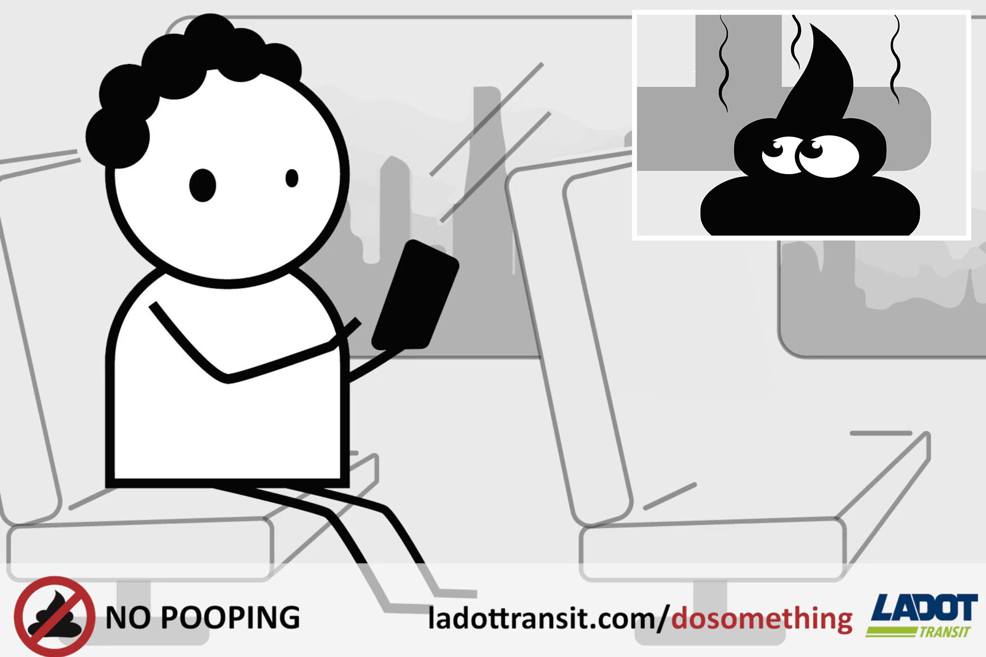 LADOT’s 'don’t poop on buses' campaign takes bizarre twist