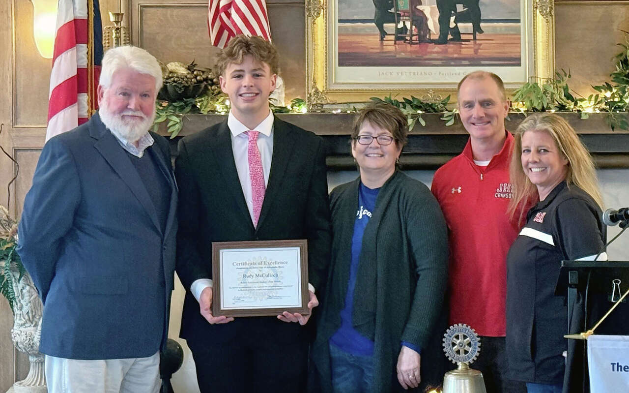 Rotary recognizes JHS senior as vocational education student of the month